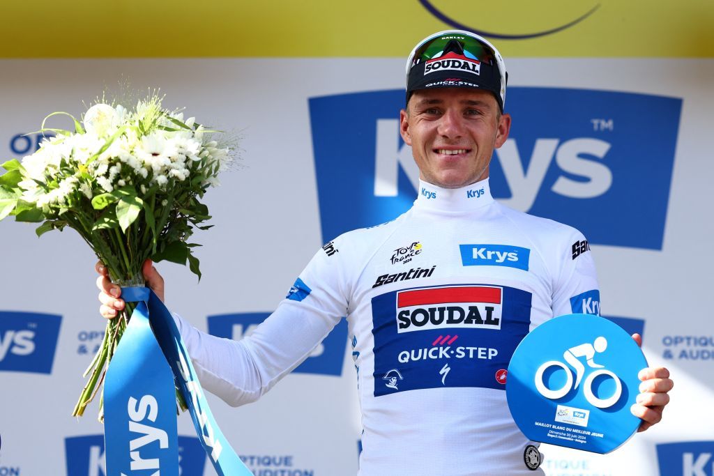 Remco Evenepoel dons Tour de France white jersey: 'If it's yellow ...
