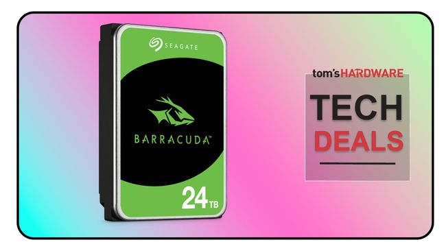 Seagate's 24TB BarraCuda is back in stock for just $0.01 per gigabyte ...