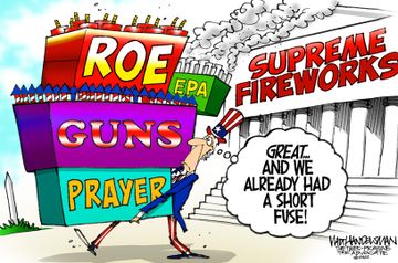 5 scathing cartoons about controversial Supreme Court decisions | The Week