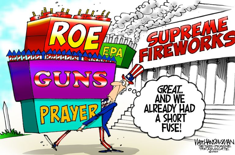 5 scathing cartoons about controversial Supreme Court decisions | The Week