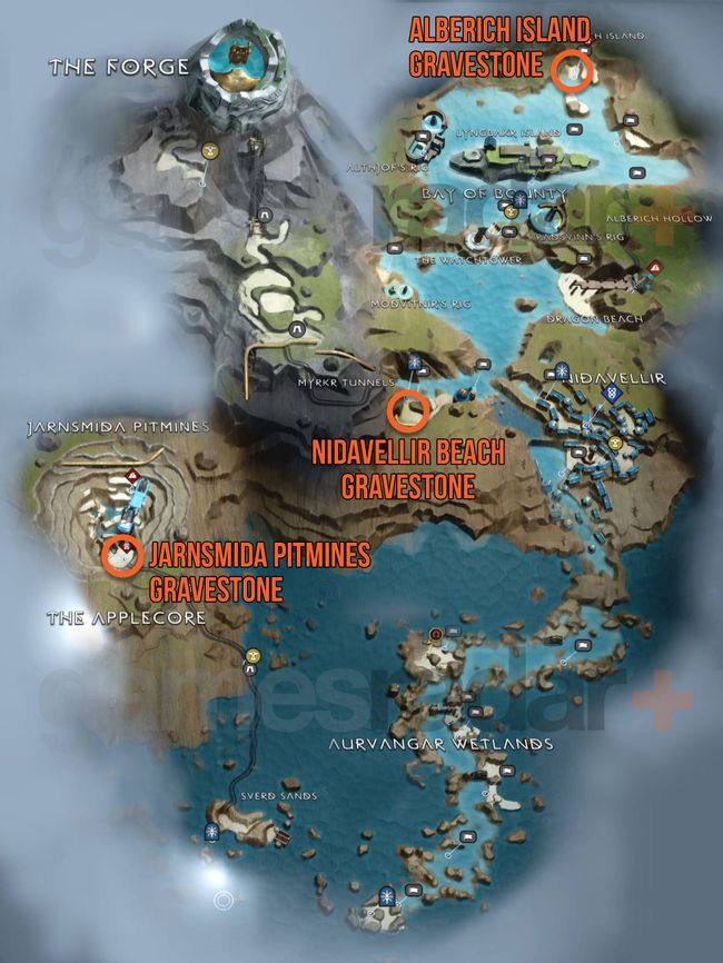 All God of War Ragnarok Berserker locations and Gravestones | GamesRadar+