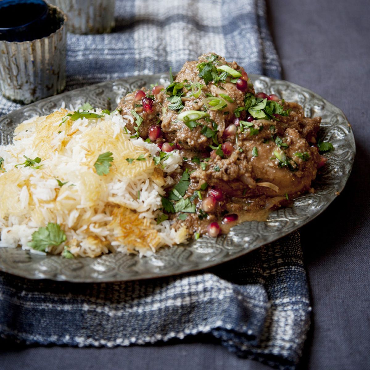 Persian Chicken with Walnuts and Pomegranate | Dinner Recipes | Woman ...