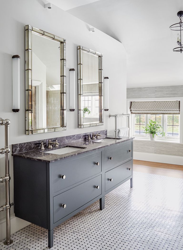 12 gray bathroom ideas: how to decorate with this popular neutral ...