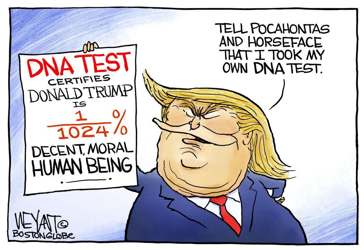 U.S. Trump DNA test Pocahontas horse face | The Week