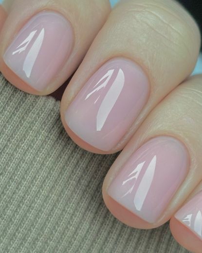 Strawberry Milk Nails Is the Minimalist Trend To Know | Who What Wear