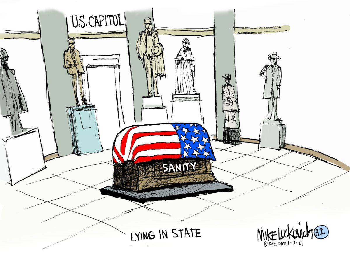 Political Cartoon U.S. Trump Congress riot | The Week