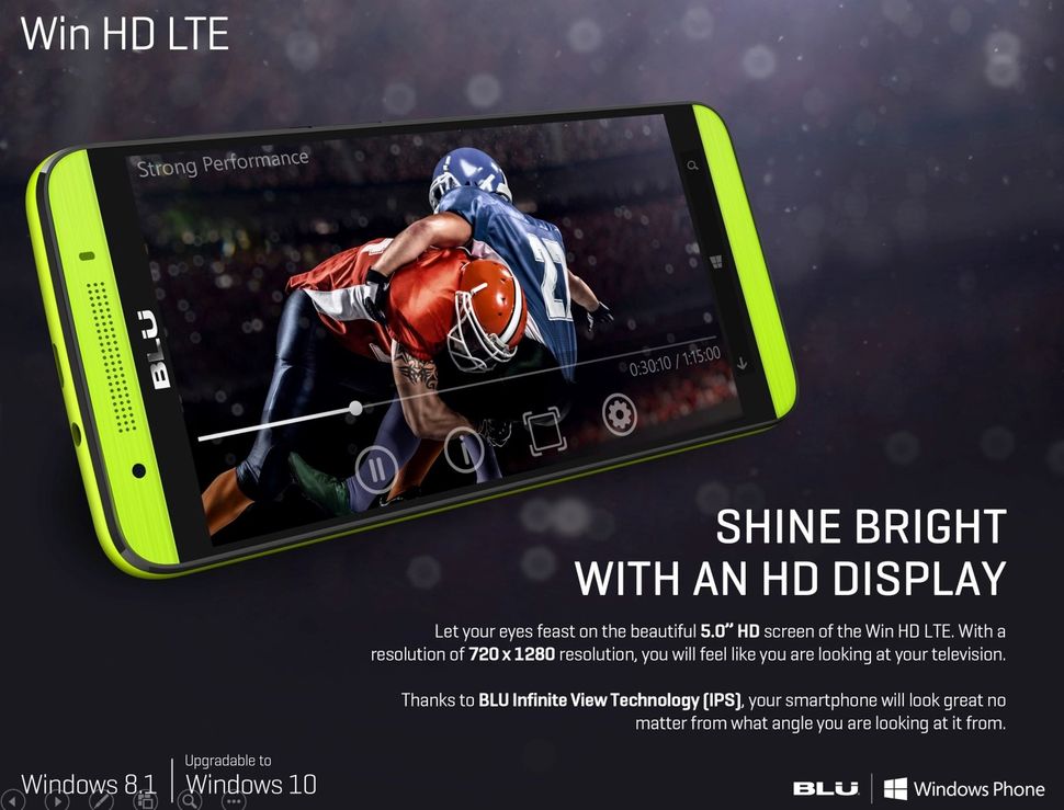 Here are our impressions of the BLU Win HD with Dual SIM LTE | Windows ...