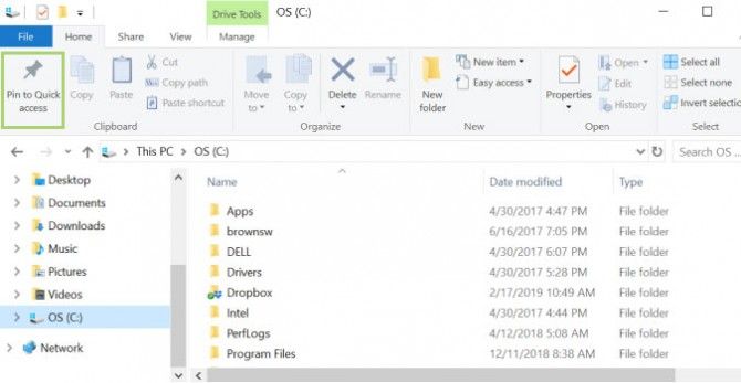 How to Pin Drives to the Navigation Pane of Windows 10 File Explorer ...