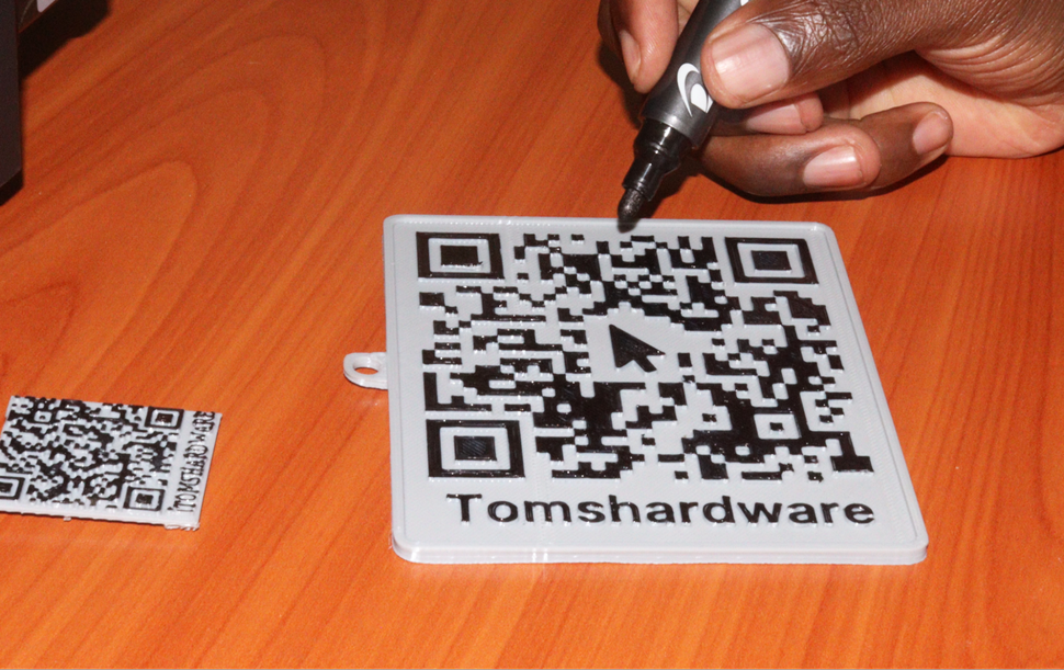How To 3d Print Qr Codes Toms Hardware