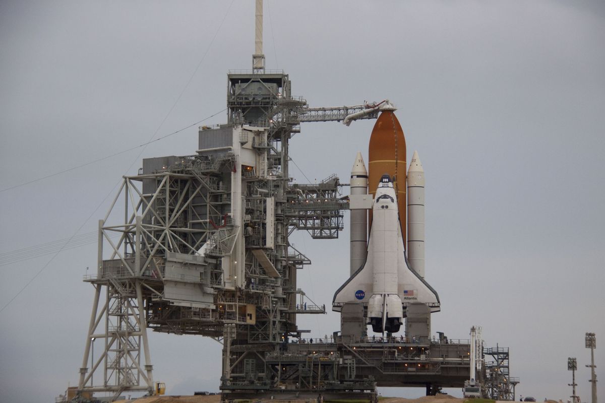 The Space Shuttle On Pad