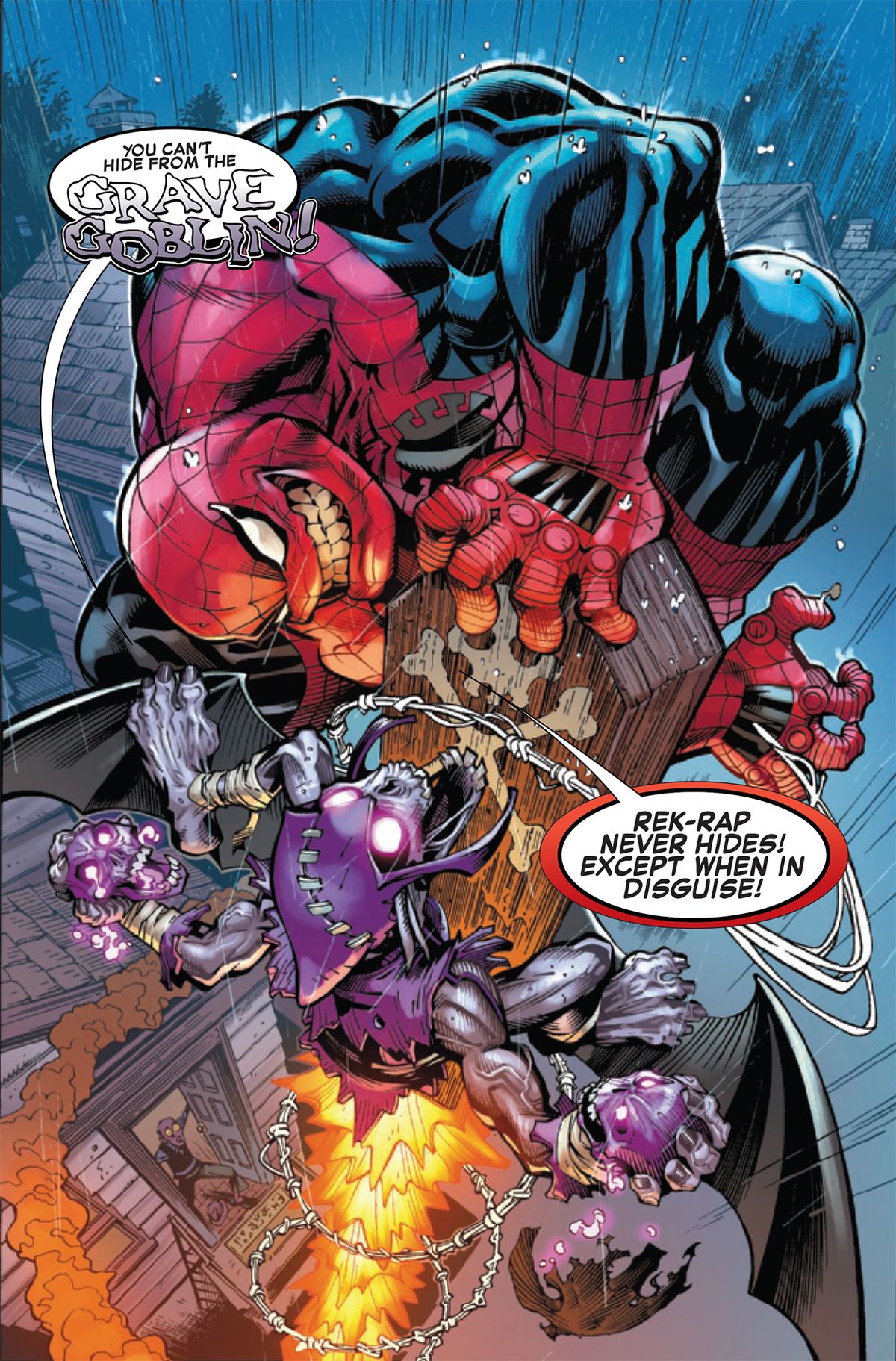 Rek-Rap returns to fight the Grave Goblin in Amazing Spider-Man #36 ...