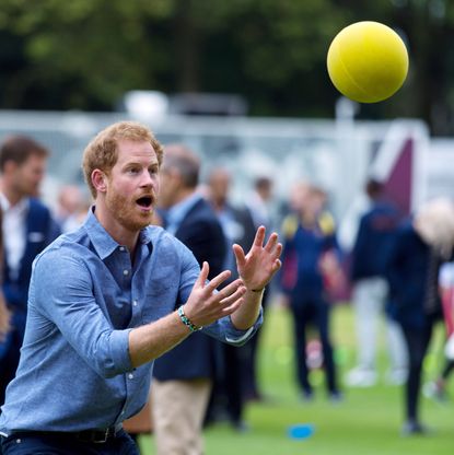 Prince Harry Loves Tennis Balls - Watch Prince Harry Lose His Mind ...