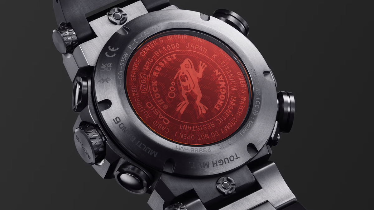 Casio launches full metal G-Shock Frogman watch with red sapphire ...