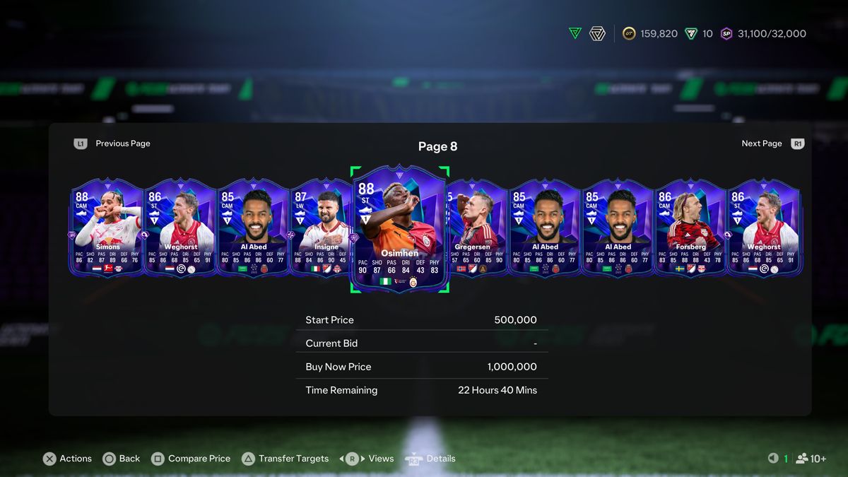 FC 25 FC Pro Live Tracker with upgrades for Xavi Simons and Nathan Ake ...