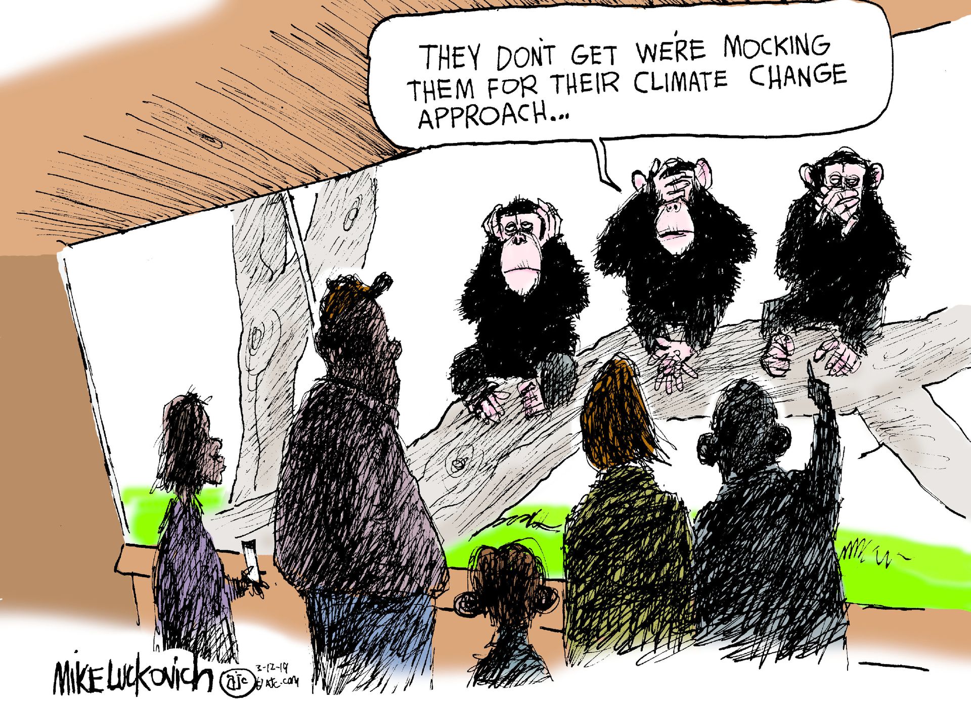 Editorial Cartoon U.S. Three monkeys climate change approach | The Week