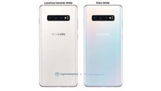 Samsung Galaxy S10 Plus pictured in Luxurious Ceramic White | TechRadar