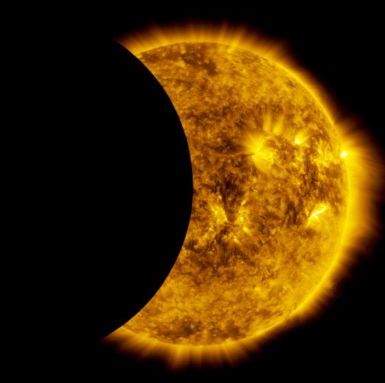 NASA Sun Observatory Sees Partial Solar Eclipse in Space | Space