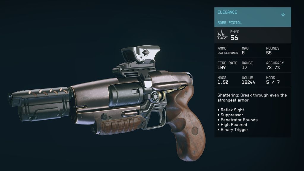 This Starfield gun is awesomely OP, and you can get it very early on ...