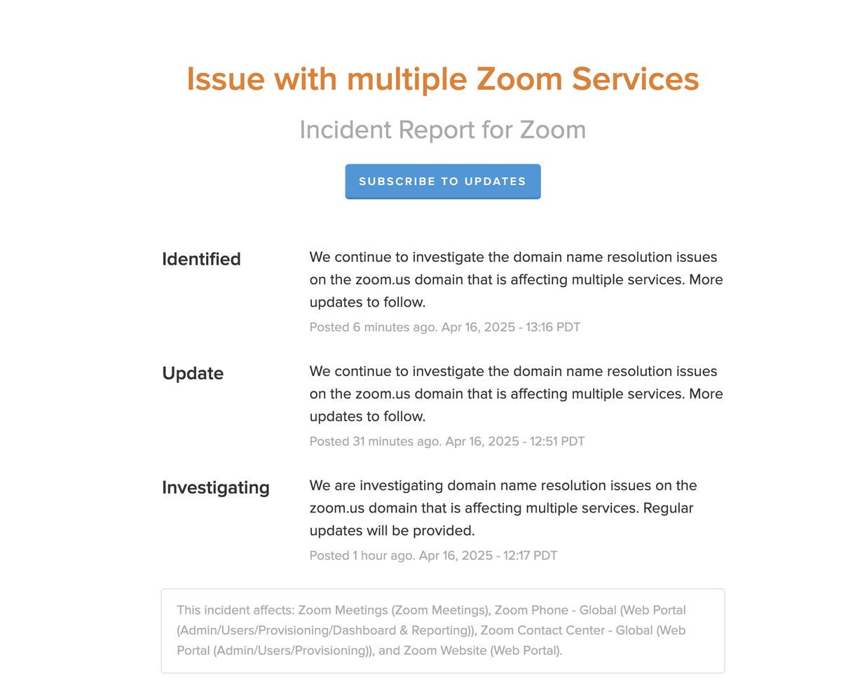 Zoom is back after going down — live recap of outage and what went ...