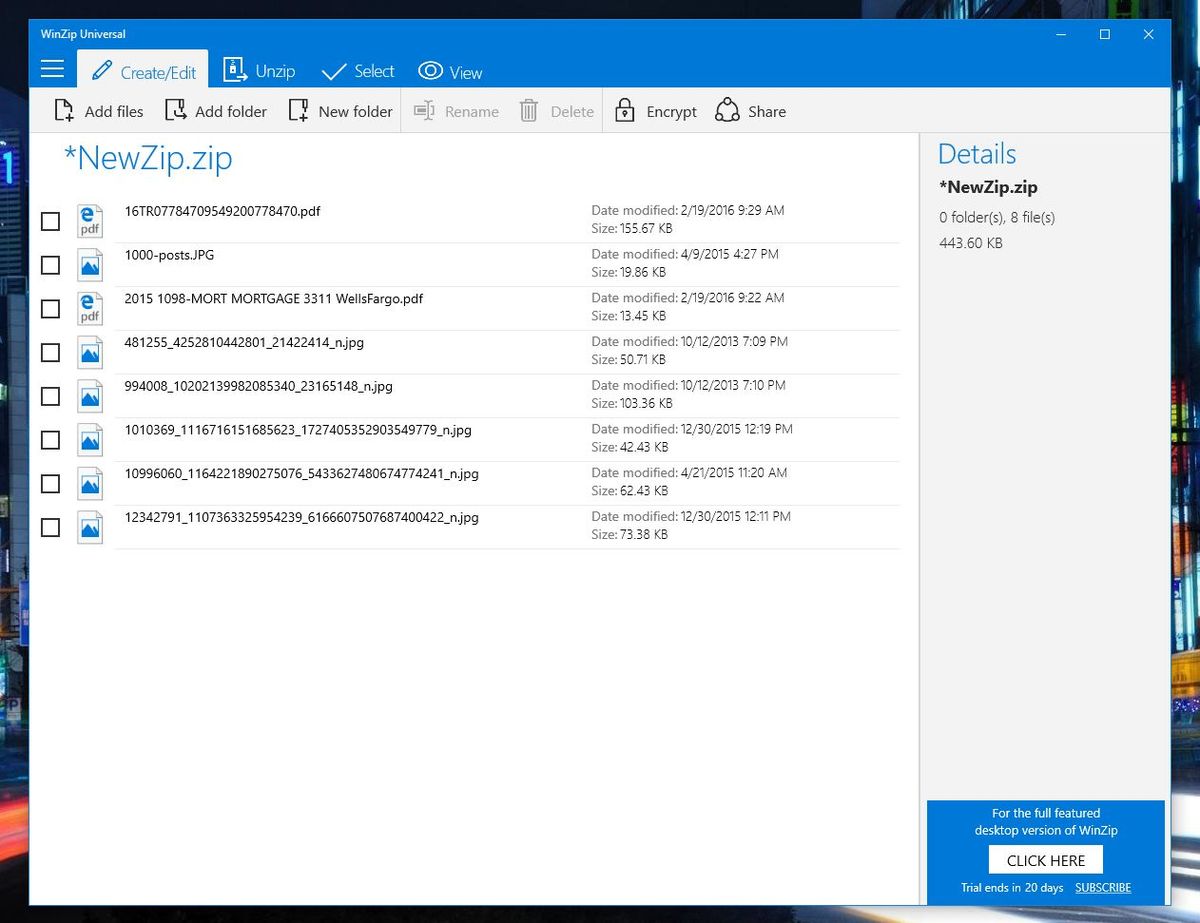 WinZip launches its universal app for Windows 10 PC and Mobile ...