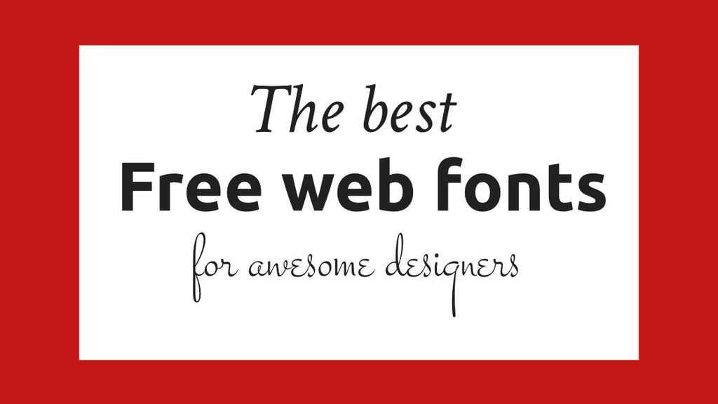 The 30 best free web fonts | Creative Bloq