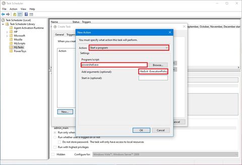 How to create an automated task using Task Scheduler on Windows 10 ...