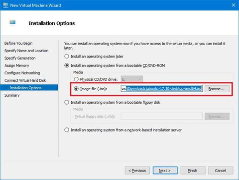 How to create a Linux virtual machine on Windows 10 using Hyper-V ...