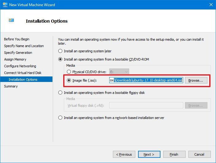 How to create a Linux virtual machine on Windows 10 using Hyper-V ...