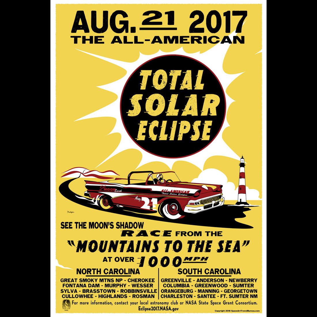 Gorgeous 2017 Solar Eclipse Posters by Astronomer-Artist Tyler Nordgren ...