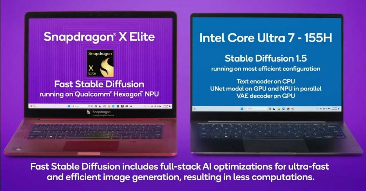 Arm-powered Snapdragon X Elite laptop shown outperforming Intel Core ...