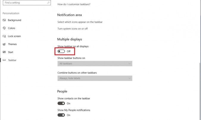 How To Disable Taskbar on a Second Monitor in Windows 10 | Laptop Mag