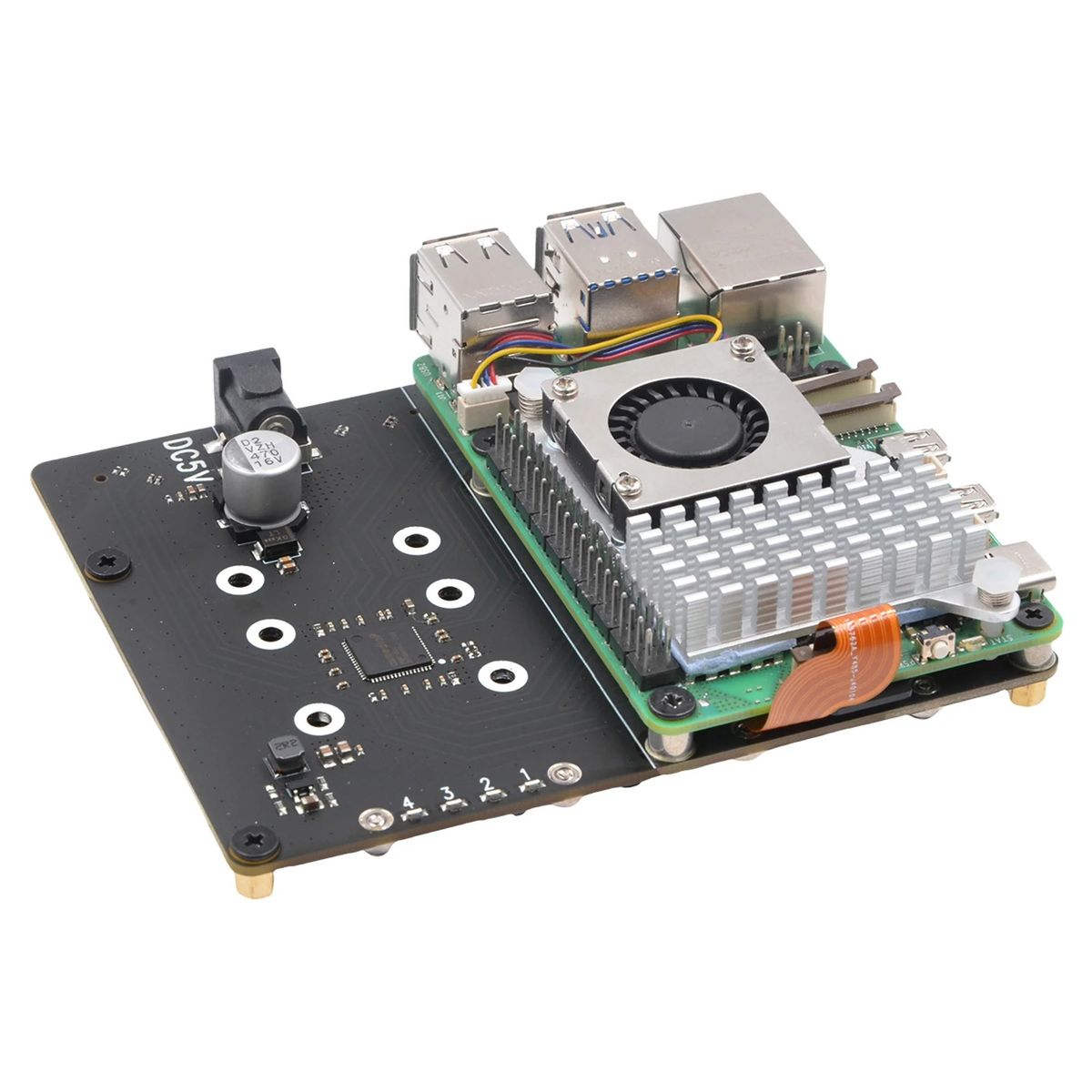 Add-on board lets you use four NVMe SSDs at once with Raspberry Pi 5 ...