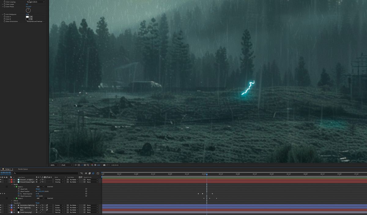 How to use Adobe After Effects to create a lightning effect the easy ...
