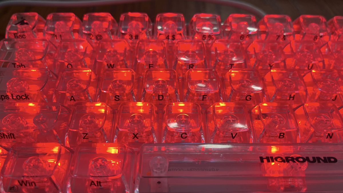 Higround OPAL Base 65 Keyboard with Silent Glacier Switch review: clear ...