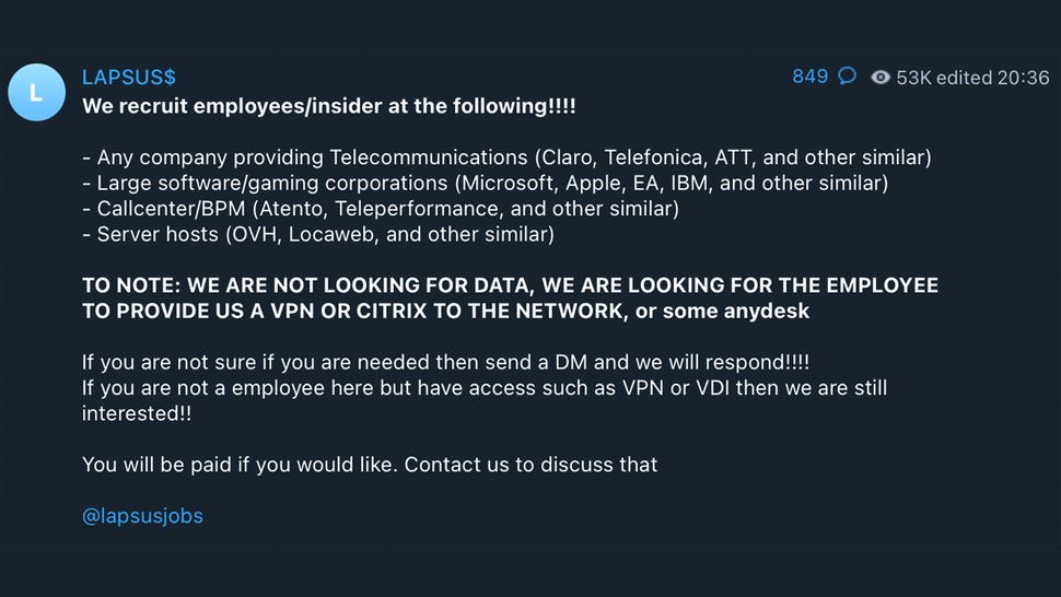 What is the LAPSUS$ group? | ITPro