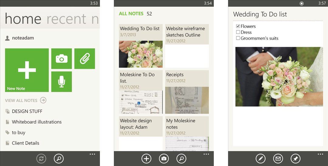 Evernote for Windows Phone updated to version 3, brings new home screen ...