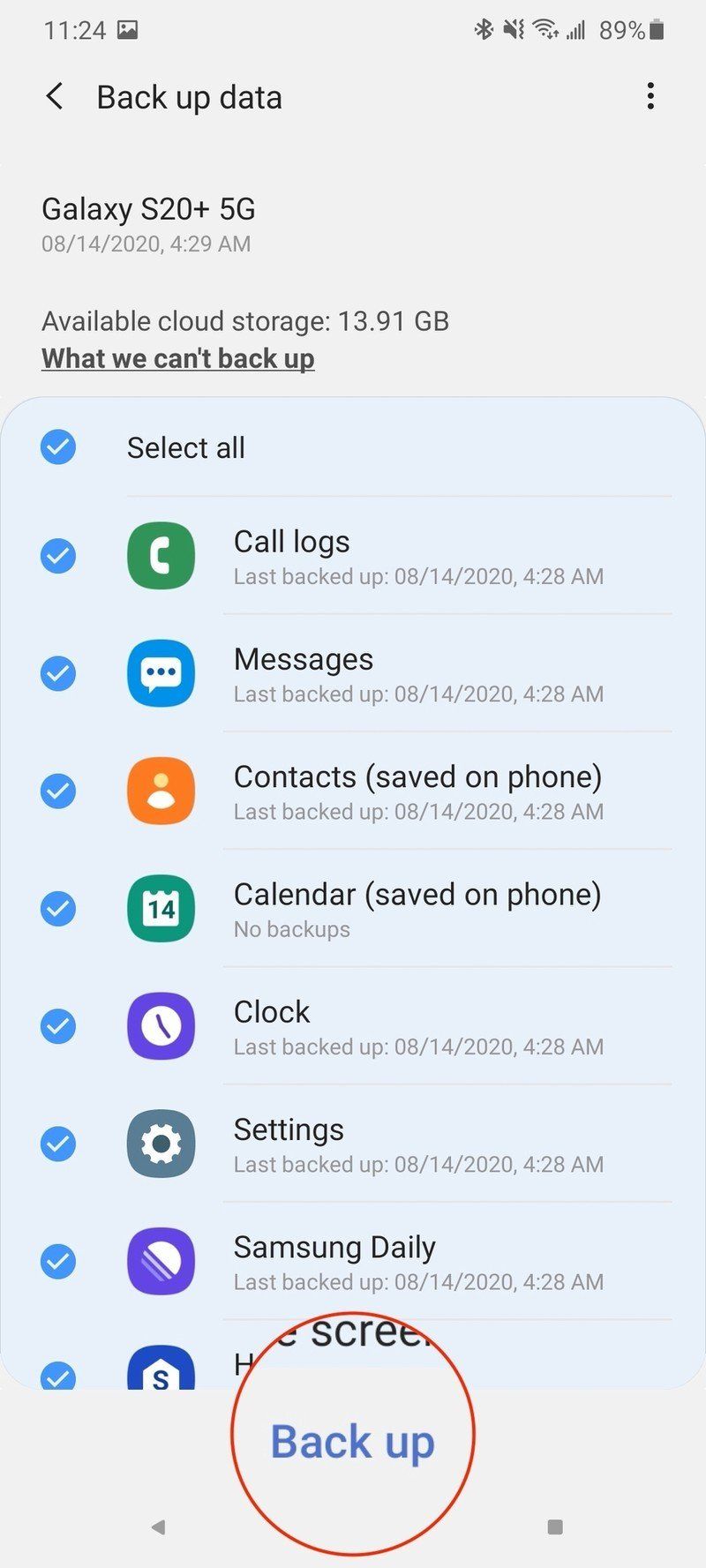 How to back up the data on your Samsung phone using Samsung Cloud ...