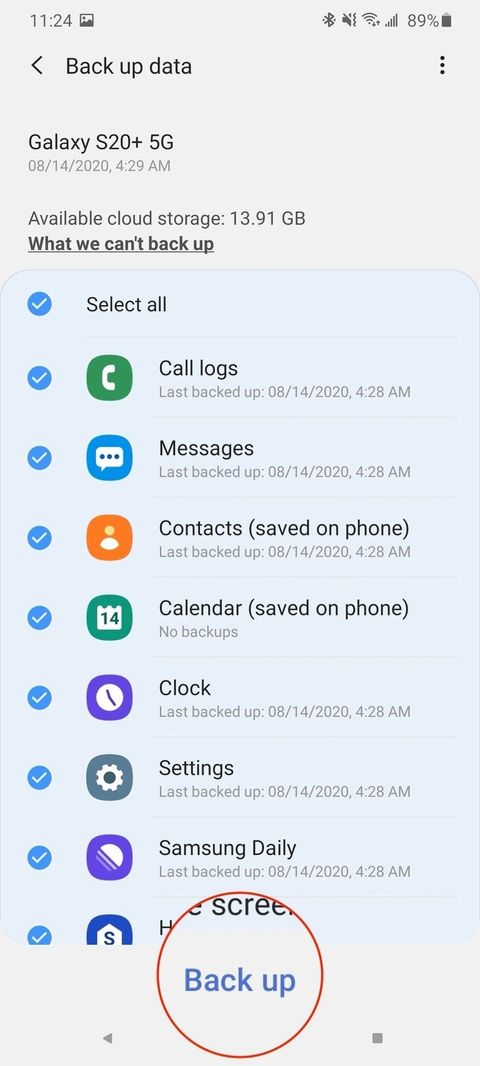 How to back up the data on your Samsung phone using Samsung Cloud ...