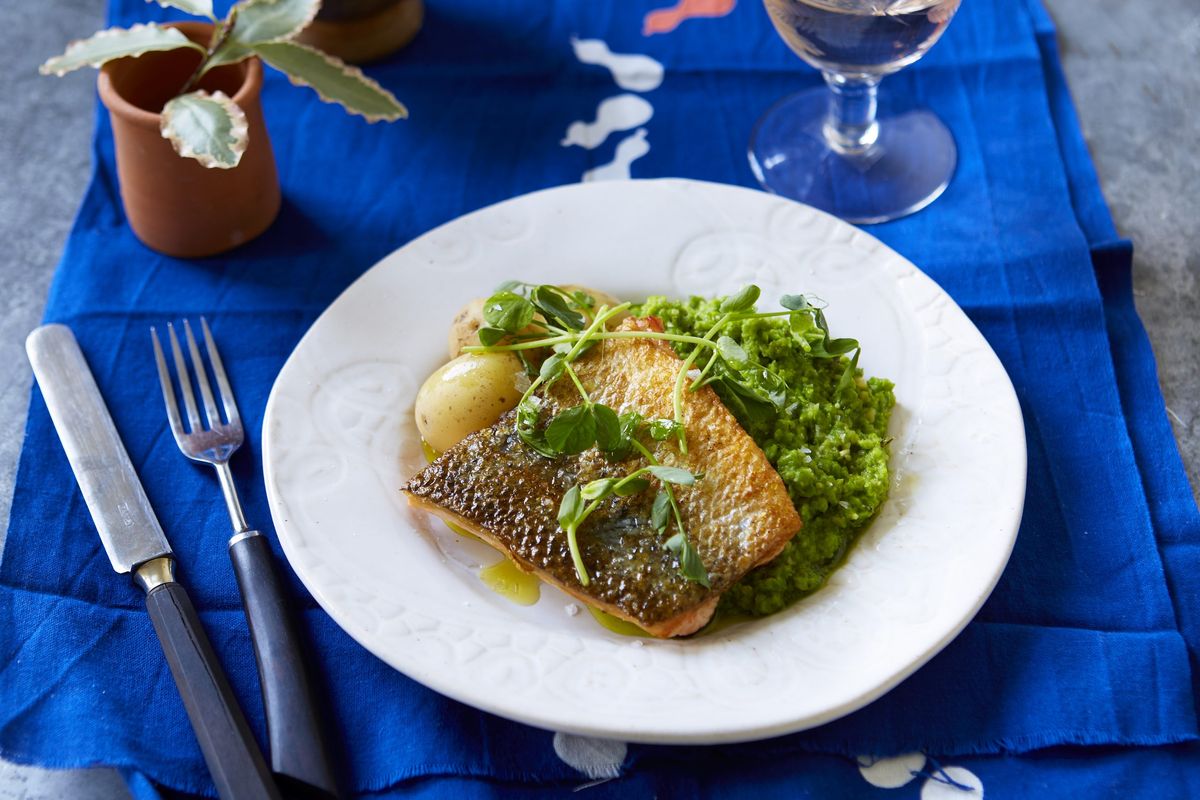 Salmon with Pea Puree | Dinner Recipes | Woman & Home