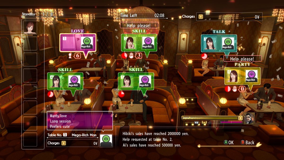 Yakuza 0's hostess club made me a manager with a heart | PC Gamer