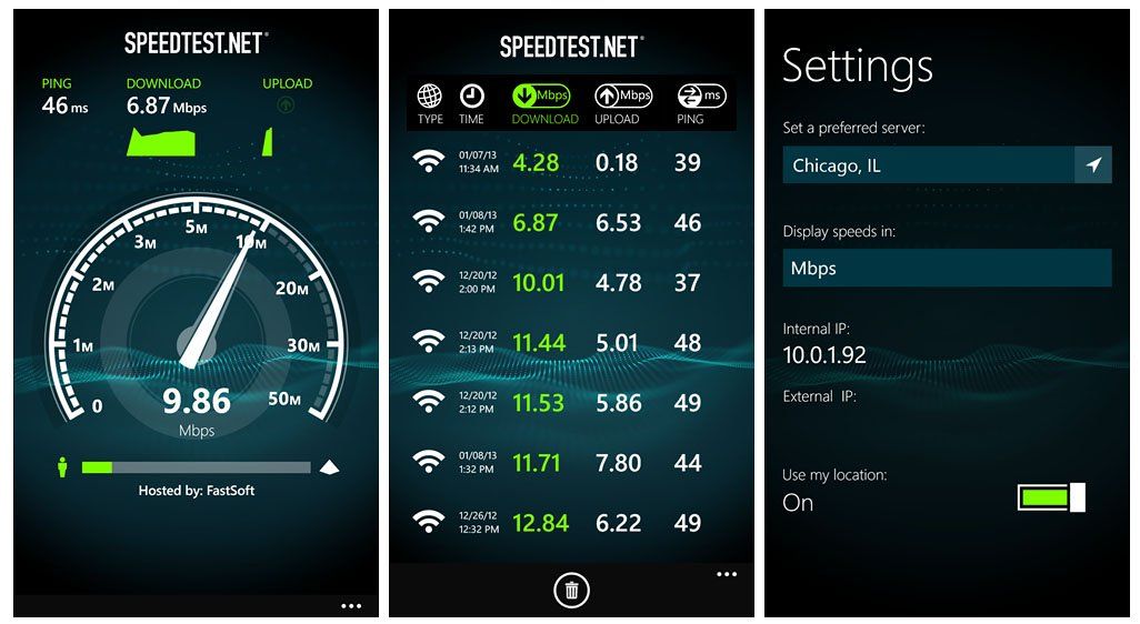 Speedtest.net app for Windows Phone 8 available, network errors a ...