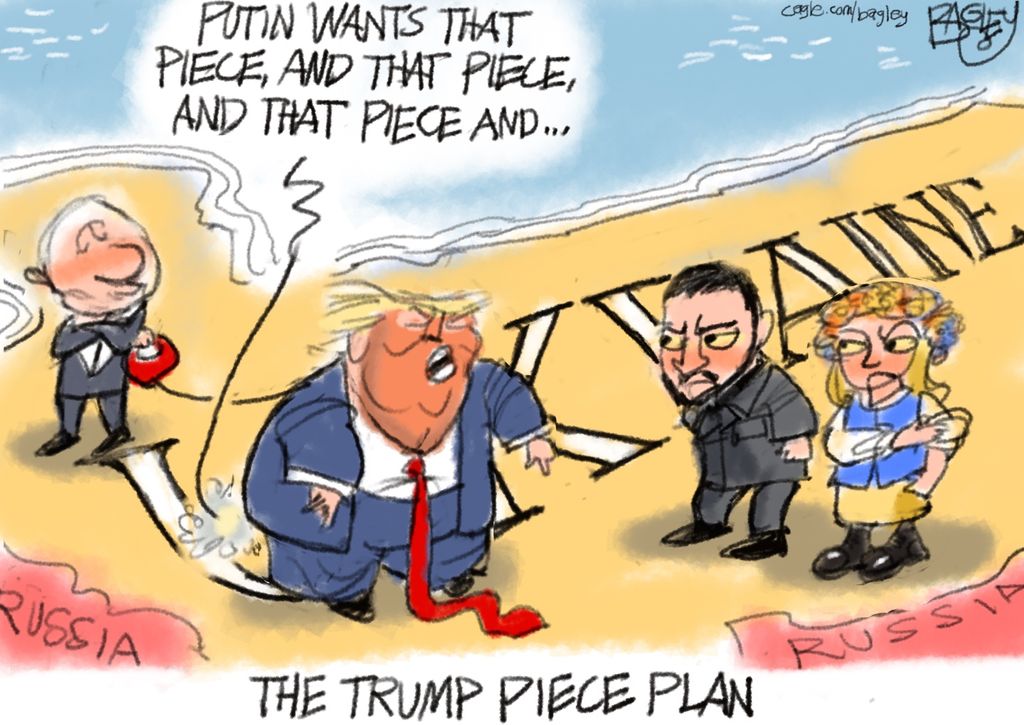 5 critical cartoons about the proposed Russia-Ukraine peace deal | The Week