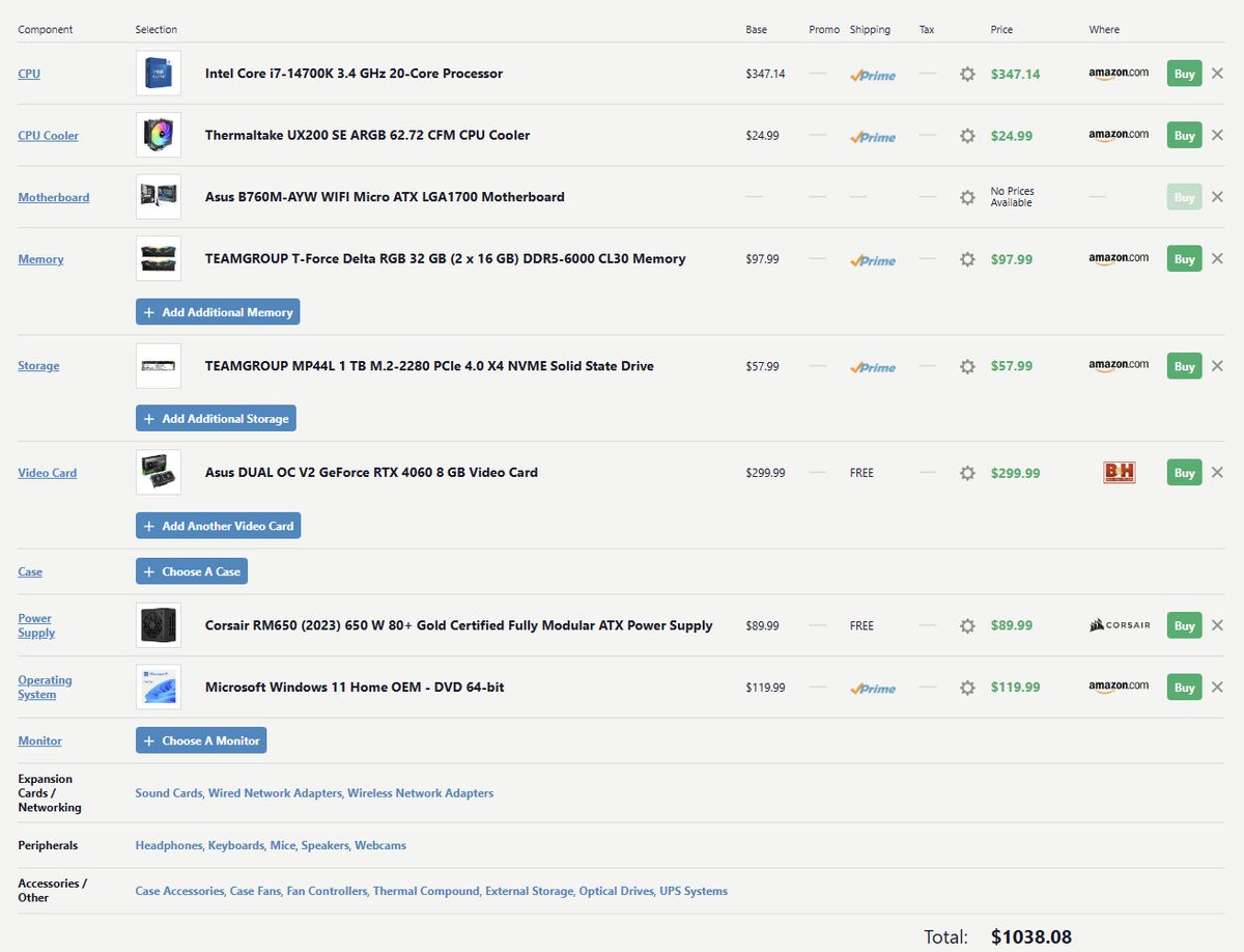 This RTX 4060 pre-built gaming PC deal is cheaper than a custom build ...