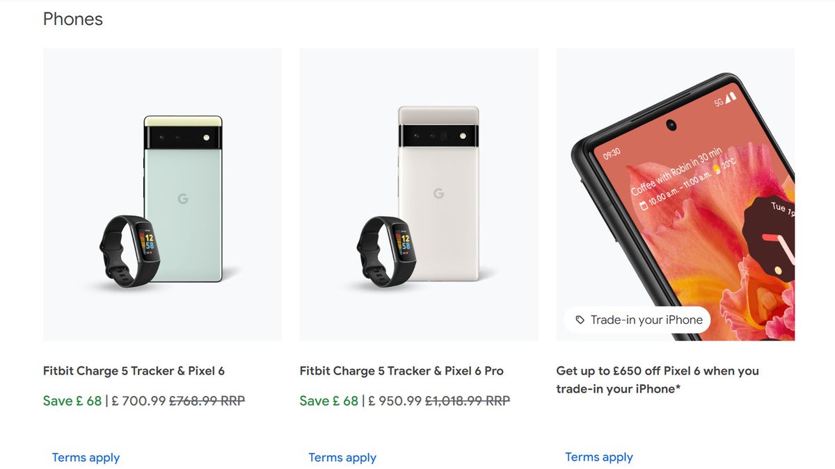 Pixel 6 and Fitbit bundles appear on select Google online stores for a ...