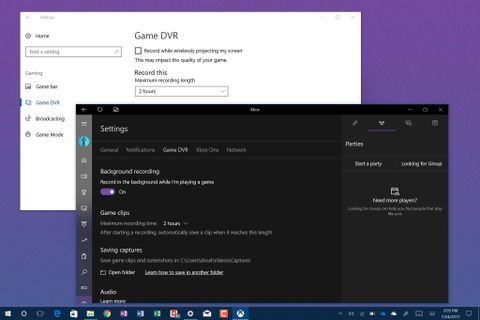 How to change Windows 10 Game DVR background recording time | Windows ...