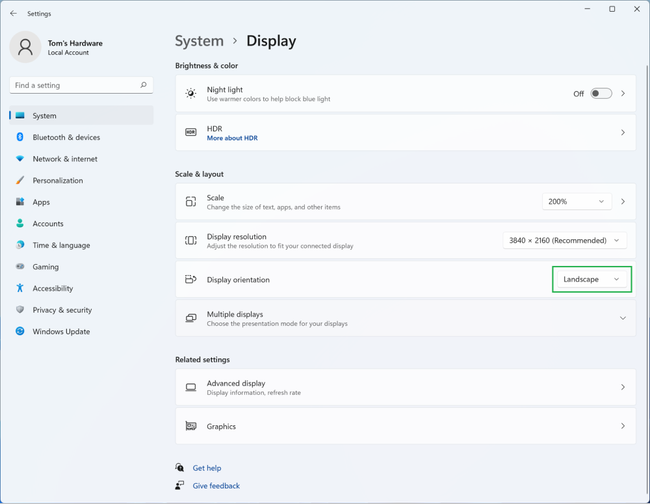 How to Rotate the Screen on Windows 11 or 10 | Tom's Hardware