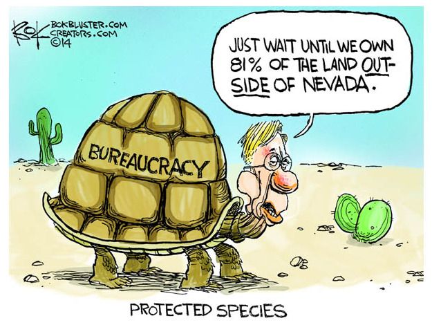 Editorial cartoon government owned land Nevada | The Week
