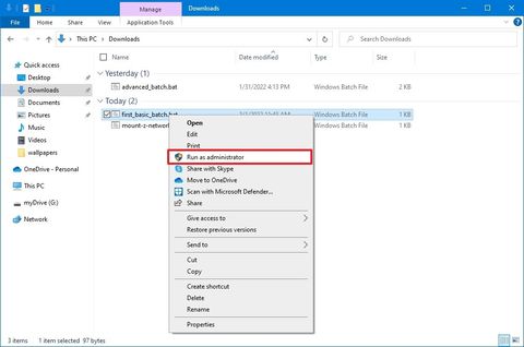 How to create and run batch file on Windows 10 | Windows Central