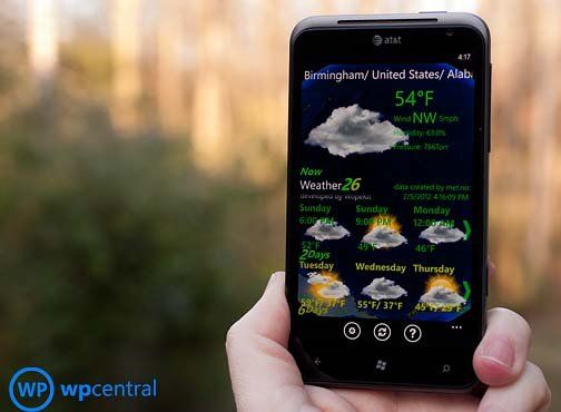 Weather26 update adds Live Tiles and GPS | Windows Central