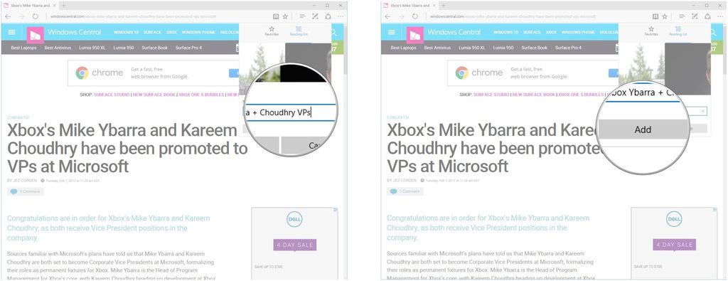 How to customize your reading list in Edge for Windows 10 | Windows Central